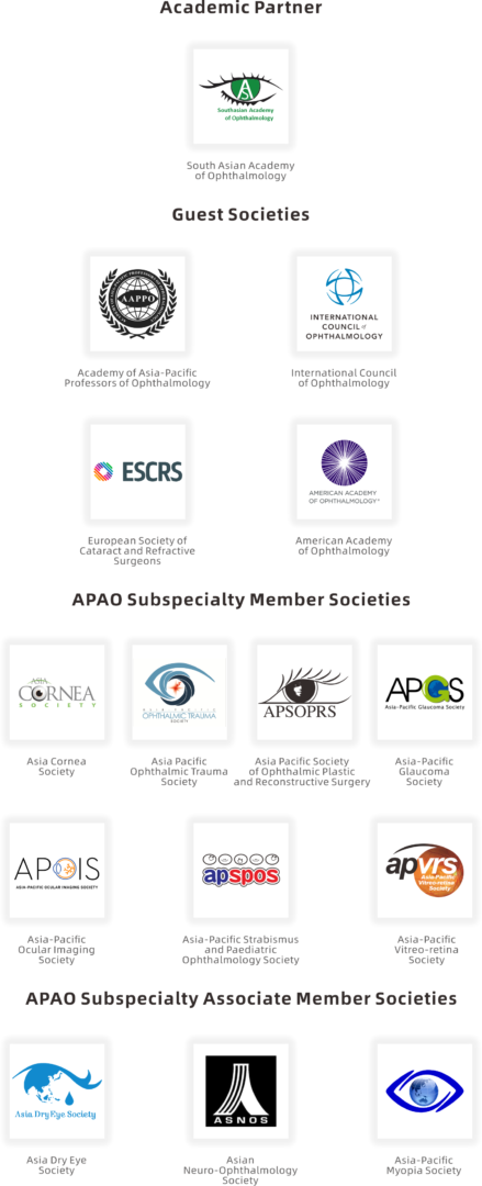 Supporting Organizations – APAO® 2025