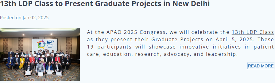 APAO® 2025 – The 40th Asia-Pacific Academy of Ophthalmology Congress